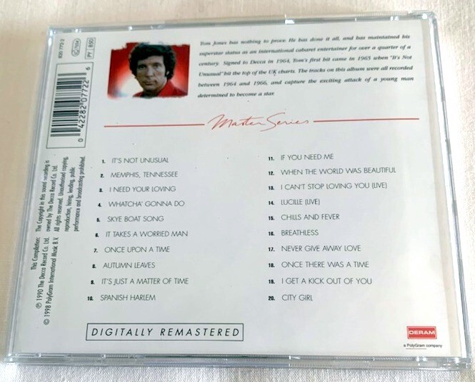 TOM JONES-MASTER SERIES-CD-(POP, SOUL, ROCK, Country Blues) | eBay