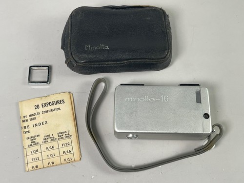 *MINT* Minolta-16 Spy Camera 16mm Cartridge Film Camera 22mm f2.8 Lens ...