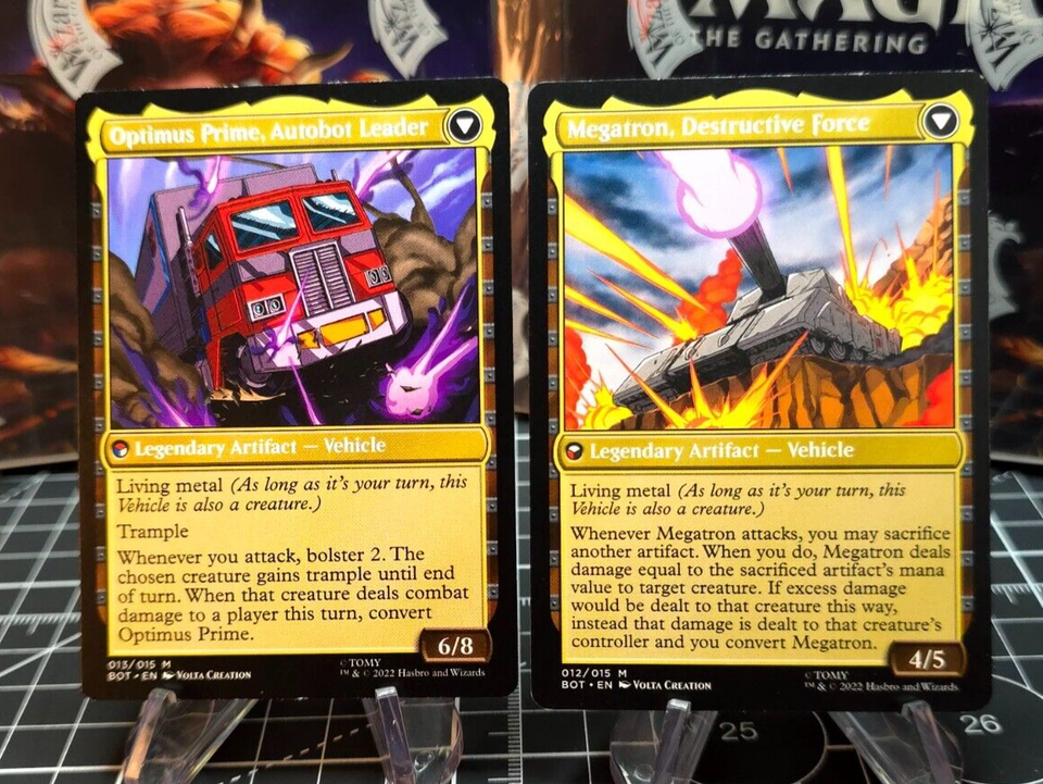 Megatron, Tyrant & Optimus Prime, Hero MTG - Regular LIGHT PLAYED | eBay