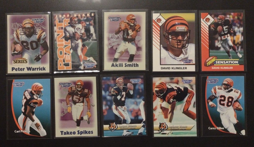 CINCINNATI BENGALS Starting lineup Kenner slu card lot Anthony Munoz ...