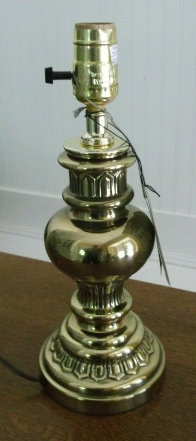 Harris Lamps 12 1/2" Polished Brass Table Lamp Open Box | eBay