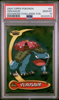 Pokemon 2004 Advanced Challenge Venusaur PSA 10 💎 - Foil Only 8 ...