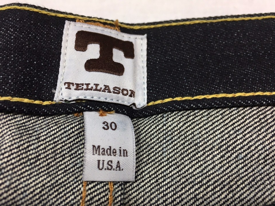 Tellason Jeans Uomo Mod T101.03 Ladbroke Grove Slim Tapered Cone Mills ...