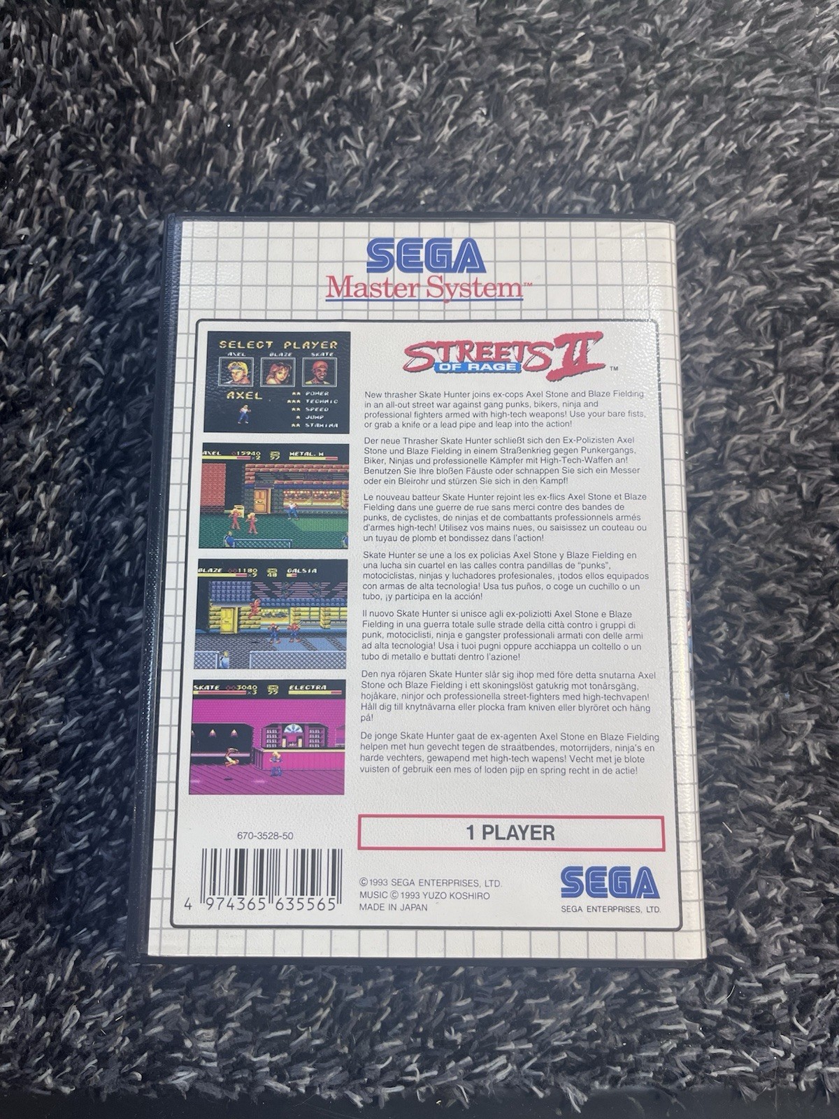Streets of Rage 2 Sega Master System Boxed No Manual PAL Version tested ...