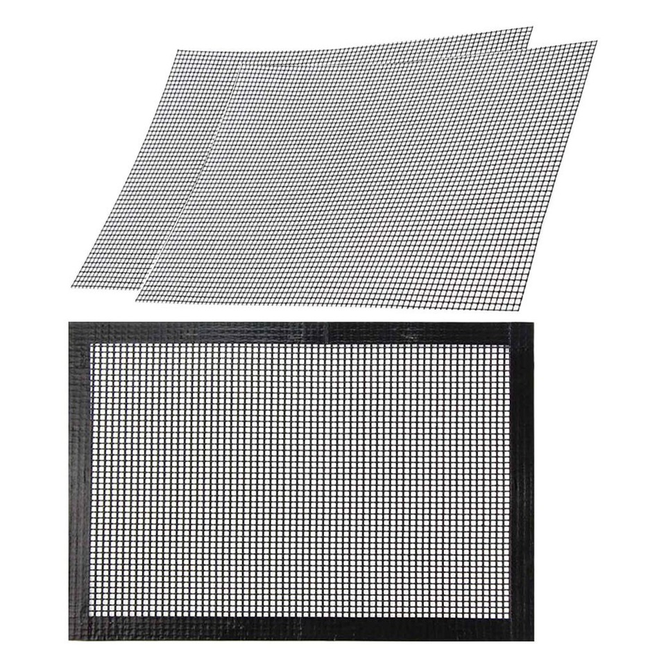 3 Pcs Reusable Barbecue Grill Mat Grilling Mats for Outdoor Net BBQ ...