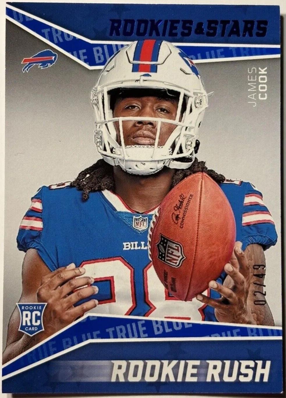 2022 Panini Rookies & Stars - Rookie Rush James Cook #RR-14 True Blue ...