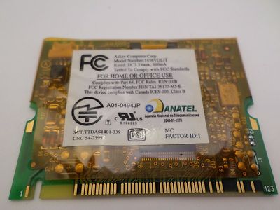 5 Piece LOT HP Compaq Wireless WIFI Modem Card 407159-001 434661-001 ...