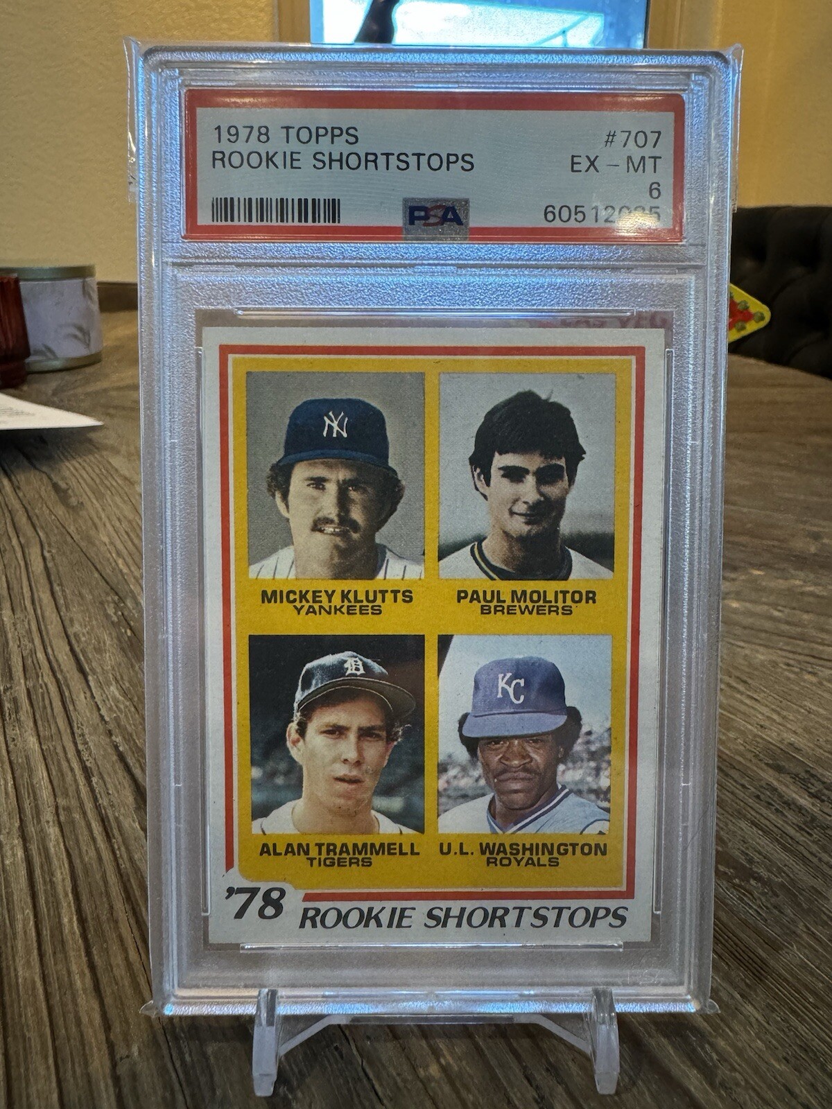 1978 Topps ALAN TRAMMELL /PAUL MOLITOR #707 Rookie PSA 6 - Dead ...