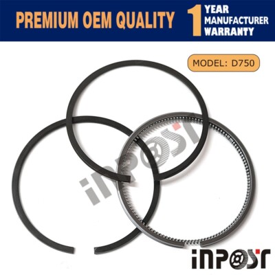 D750 Piston Ring Set STD For Kubota ZB500 D750 Engine | eBay