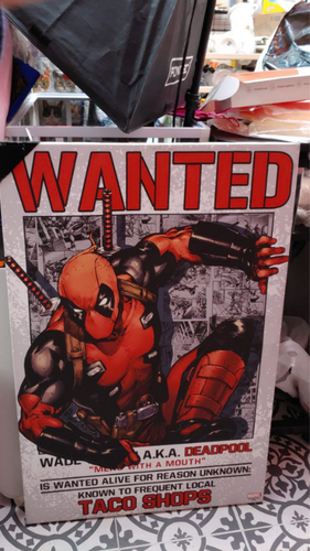 23.5" x 35.5" Collectable Wanted Deadpool Poster | eBay