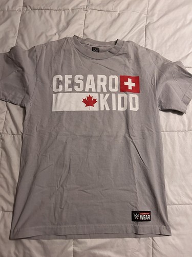 CESARO KIDD T SHIRT Wresting WWE Tag Team Tyson Switzerland Canada Logo ...