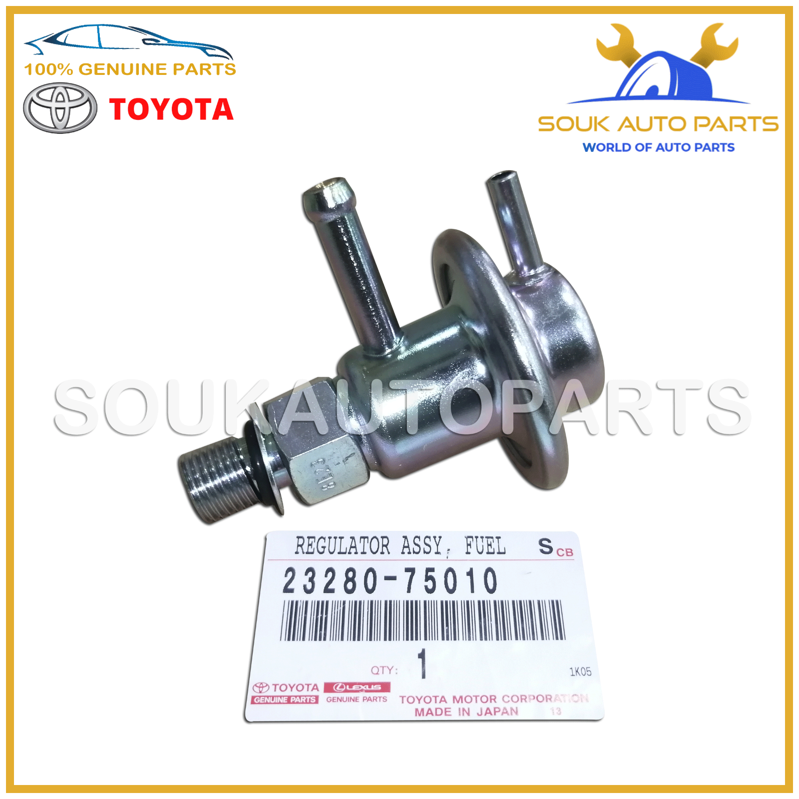 23280-75010 Genuine Toyota FUEL PRESSURE REGULATOR ASSY 2328075010 OEM ...