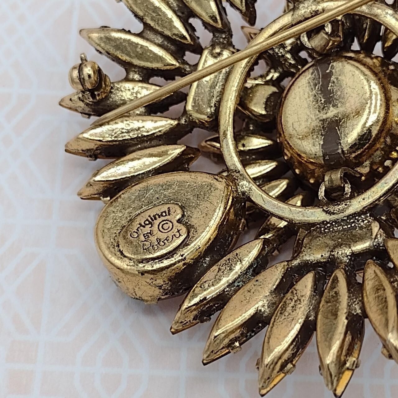 EXQUISITE Original by Robert Signed Autumnal Brooch /… - Gem