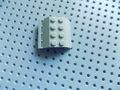 Lego Slope 45 4x4 Double with Hinge and Tile 1x4 gray/gray | eBay