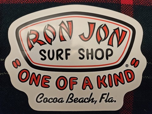 RON JON Surf Shop Sticker Decal – Cocoa Beach – Florida - New | eBay
