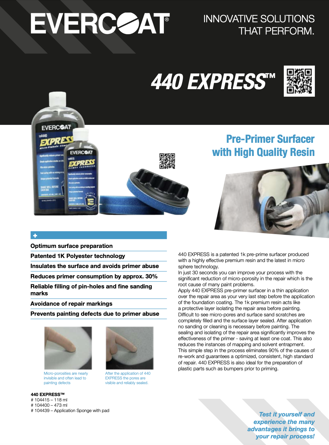 Evercoat 440 Express Pinhole Eliminator - 473ml for sale online | eBay