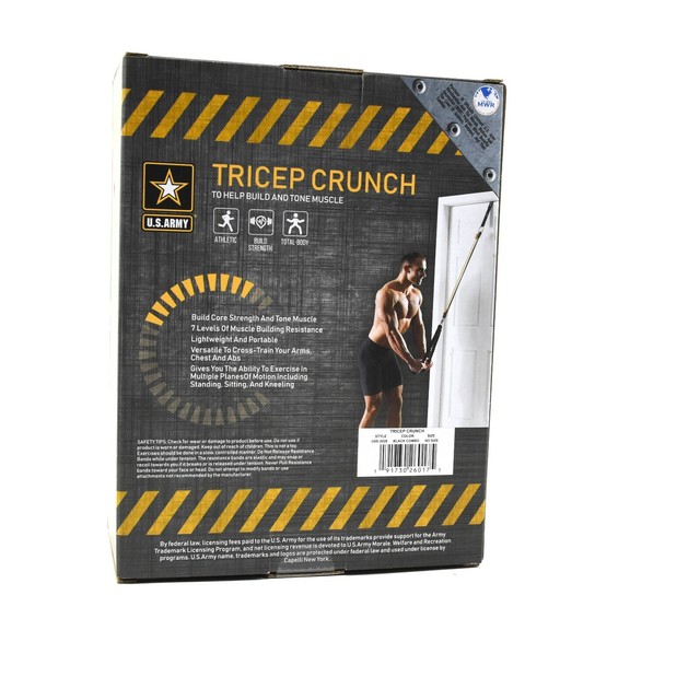 US Army Tricep at Home Crunch System 7 Levels of Building Resistance ...