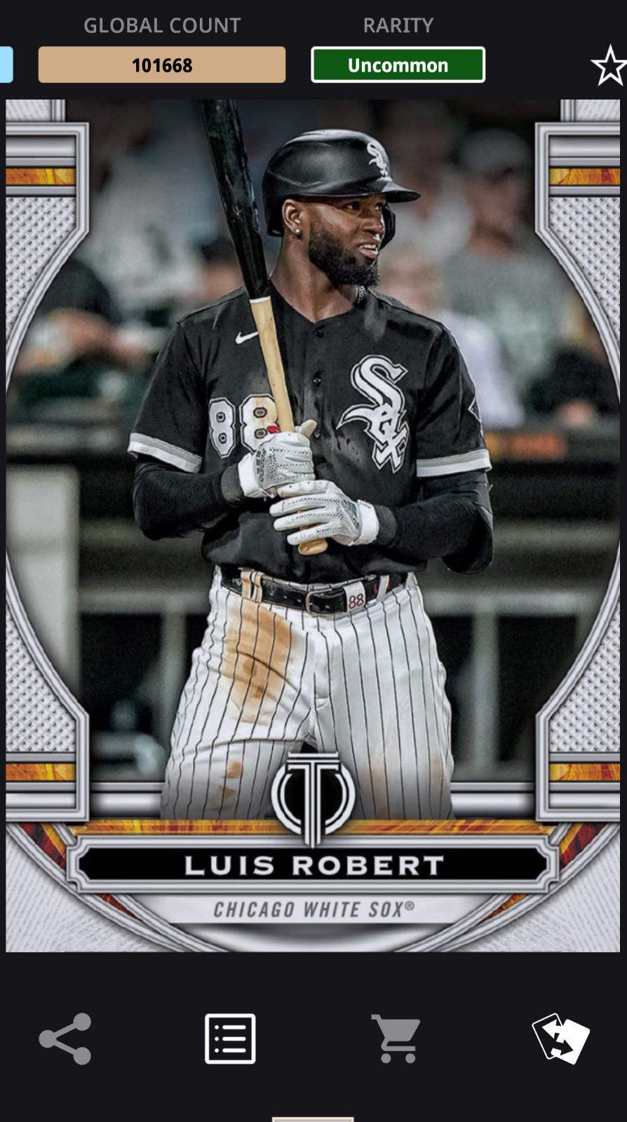 [DIGITAL] Luis Robert Jr. 2023 Topps BUNT Tribute 23 Series 1 Base ...