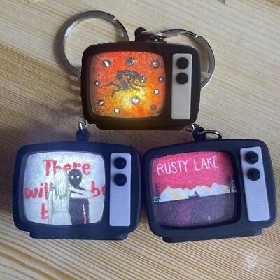 Rusty Lake Little TV Keychain Game Hainging Pendant Ornament Decoration ...