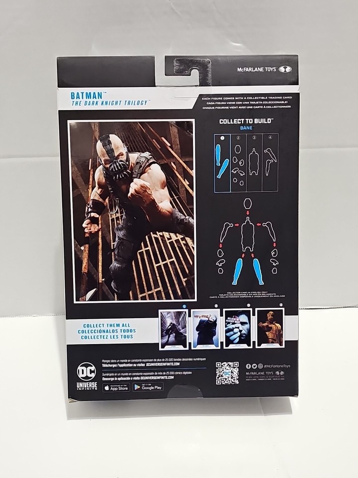 McFarlane Dark Knight Trilogy BATMAN Christian Bale DC Multiverse Bane ...