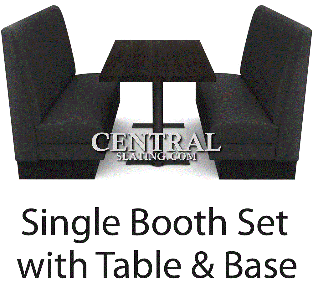 Restaurant Booths Seating and Table For Sale Set w 2 Booths 1 Table 2Bases NEW eBay