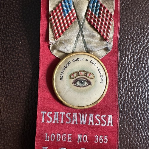 Antique Early 1900s IOOF Odd Fellows Pin Badge Ribbons | eBay