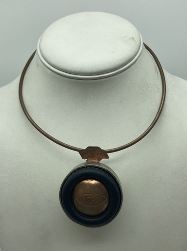 Handcrafted Mixed Metal Ford Necklace | eBay