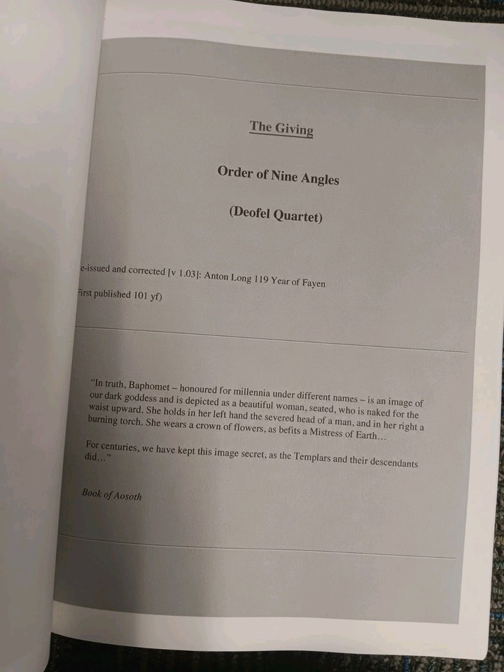 Order Of Nine Angles 2012 Website ONA O9a Anton Long David Myatt ...