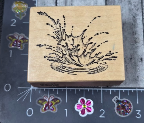 PSX Designs Water Splash Pond Drop E1567 Rubber Stamp Wood #V112 | eBay