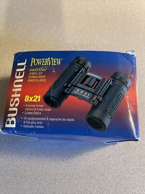 Bushnell PowerView 8x21 Binoculars 13-2514 NOB 1998 29757162403 | eBay