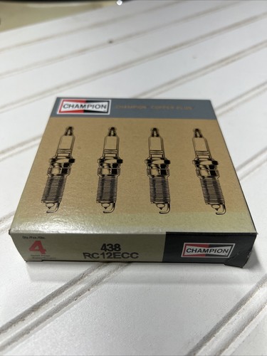 Lot Of 4 Champion 438 RC12ECC Spark Plugs - Set of 4 | eBay