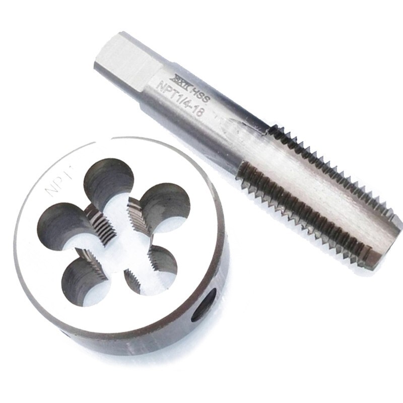 Silver HSS 1/4-18 NPT Tap Die Mold Metric Thread Right Hand Tools ...