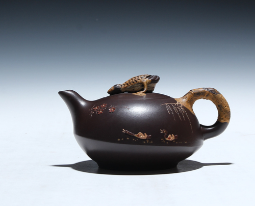Chinese Yixing Zisha Clay Handmade Lotus Animal Golden Toad Lucky ...