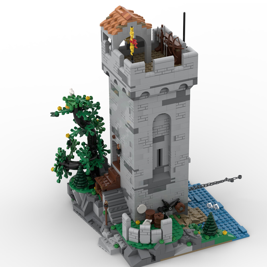 10305 Alternative Build: Castle Keep + Chain Towers + Castle Tower with ...