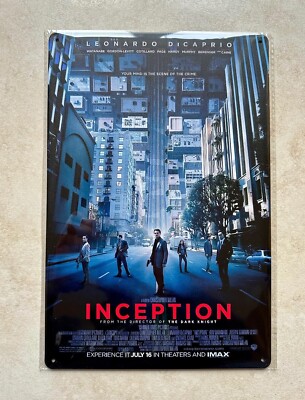INCEPTION SCI-FI ACTION MOVIE METAL SIGN BAR MAN CAVE HOME BEDROOM ...