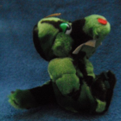 *2416* Green & black Crocodile - Elka Australia - plush - 15cm - so ...