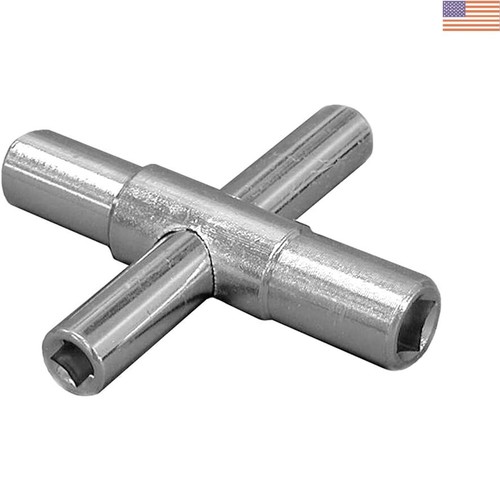 Reliable 4-Way Key for Plumbing Needs - Fits Multiple Valve Sizes ...