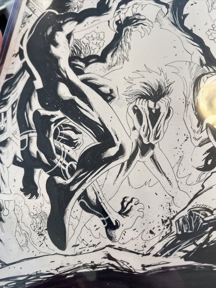 DC Comics Teen Titans Tyler Kirkham Issue 29 Page 4 Splash Original ...