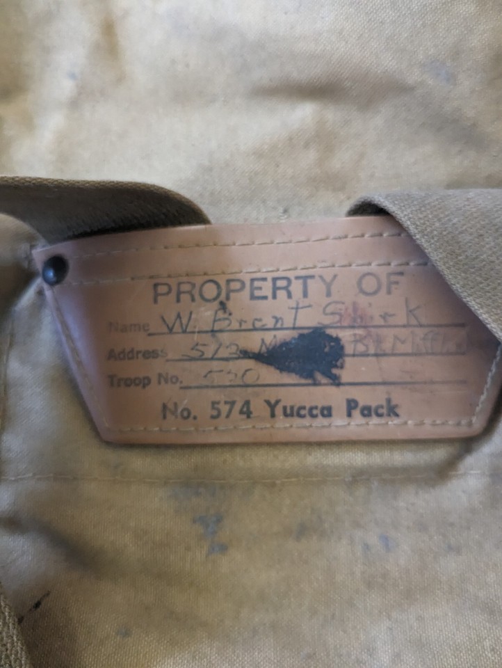 Vtg BOY SCOUTS BSA 574 Yucca Pack Canvas Backpack Rucksack Pack | eBay