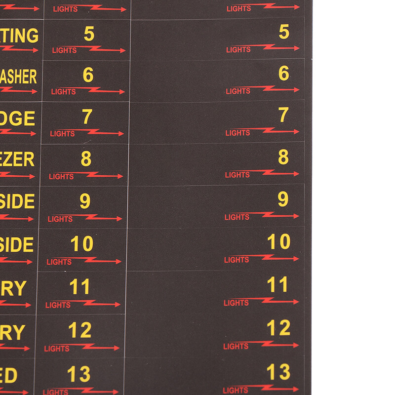 129Pcs Circuit Breaker Box Labels Conspicuous Identification Fuse Box ...