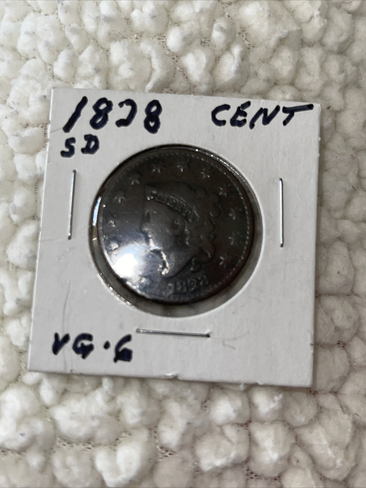 Antique 1828 Large One 1 Cent Penny Coronet Head Coin (KC) | eBay