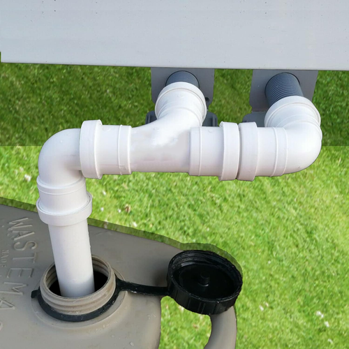 Caravan Waste Water Outlet Kit with Dual Hose and Pipe Adapter ...