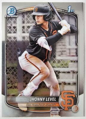 Jhonny Level 2025 Bowman Chrome 1st Prospect #BCP-147 San Francisco ...