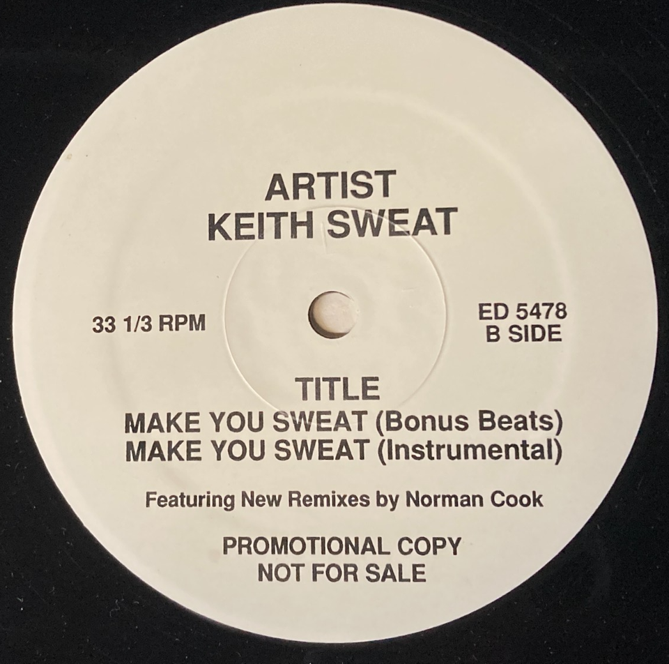 KEITH SWEAT "Make You Sweat" PROMO 12" VINYL REMIXES Norman Cook FATBOY ...