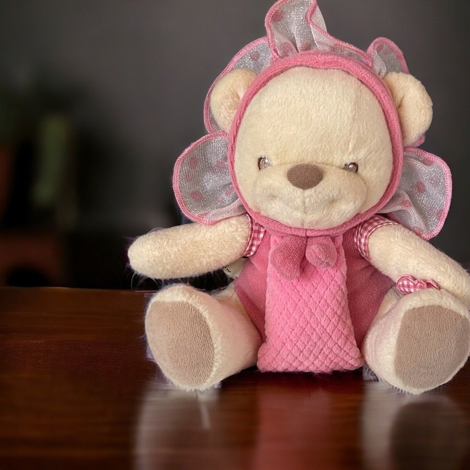 Fisher Price 2003 Plush Bear Rattle Toy 8-Inch Nature Berries Pink ...