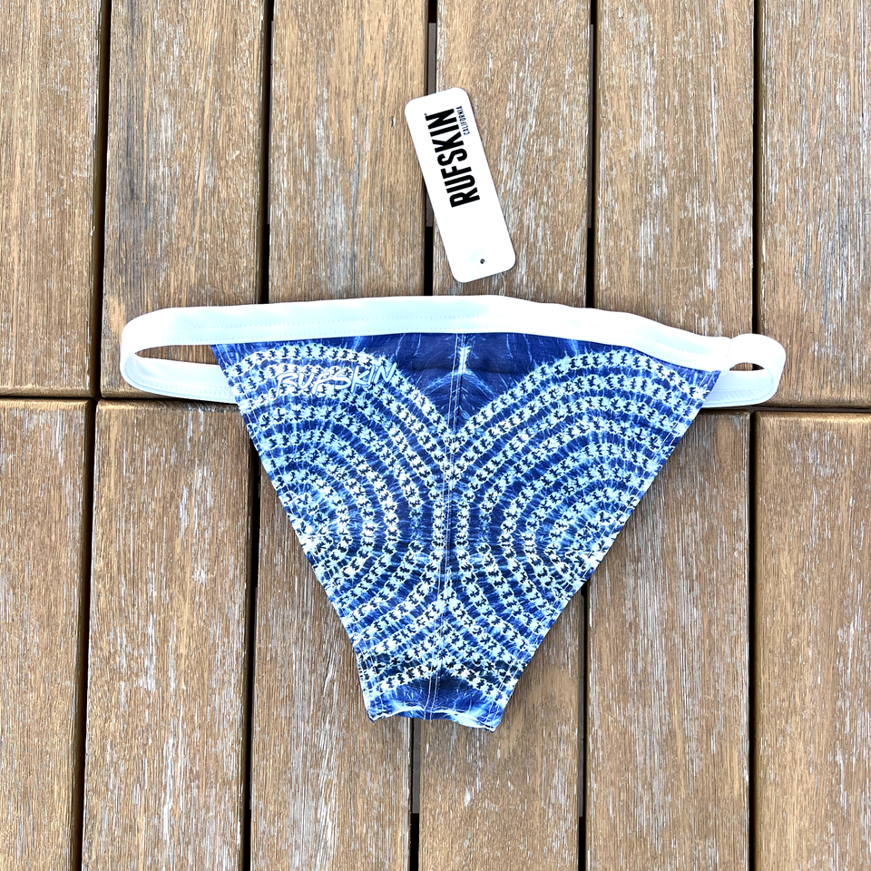 Rufskin Men blue Pigment sublimation swim euro bikini brief swimwear ...