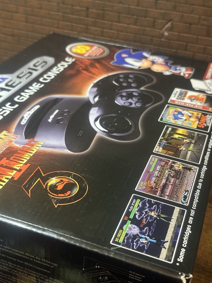 SEGA GENESIS Classic Mini Game Console w/ 80 Built-In Games Wireless ...