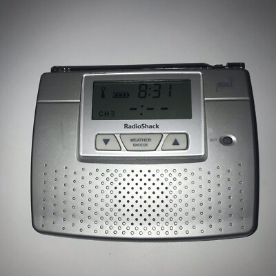 Radio Shack Weather Radio NOAA w/LCD Alarm Clock 12-260 Tested Works | eBay