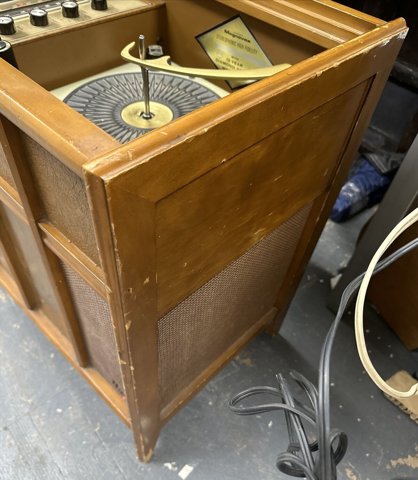 Magnavox Sterophonic Record Player Hi- Fidelity Mid Century MCM Stereo ...