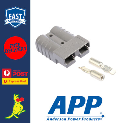 Anderson Plug 50A Genuine Anderson Plug with Pins | eBay Australia